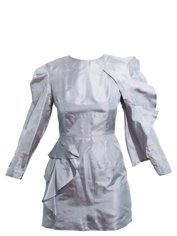 KAROLINA OZOLINSIUTE Arianel Mini Dress - Silver/grey