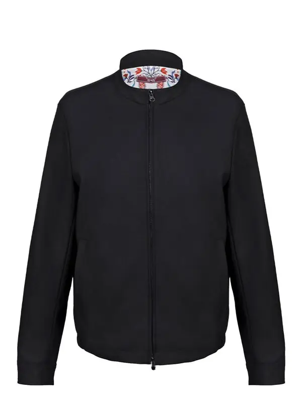 DAVID WEJ Ashford Relaxed Zip Through Jacket - Black