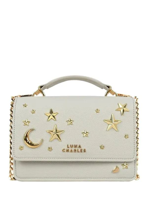 LUNA CHARLES Nova Star Studded Handbag - Grey
