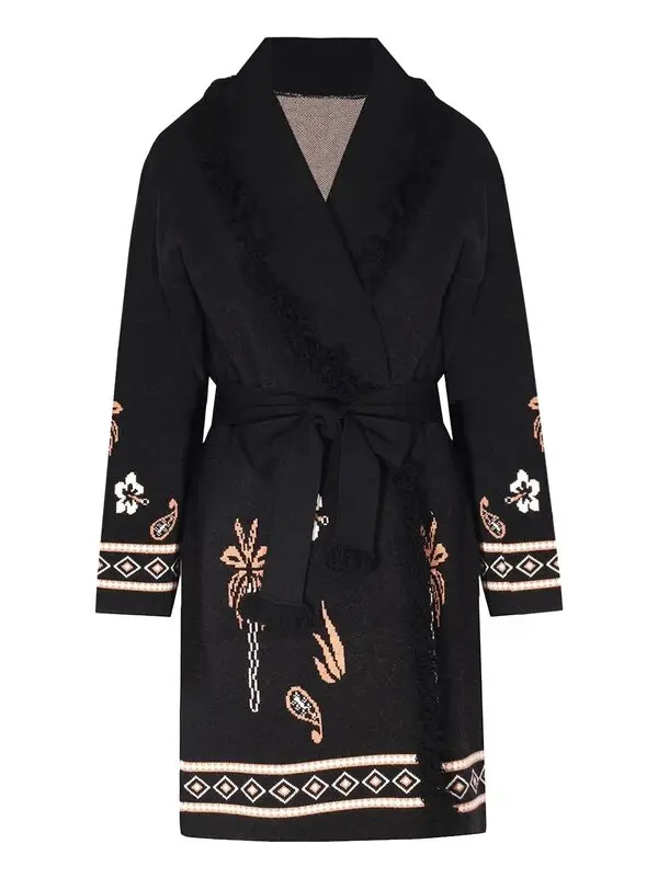 Loveist Store Sidi Knit Long Cardigan - Black