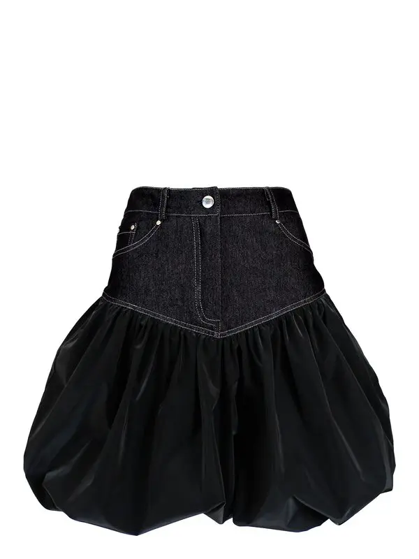 LALIPOP DESIGN Balloon Mini Skirt - Black