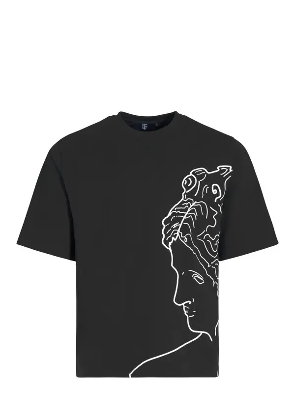 THE GT ATELIER Renaissance Neon T-shirt - Black