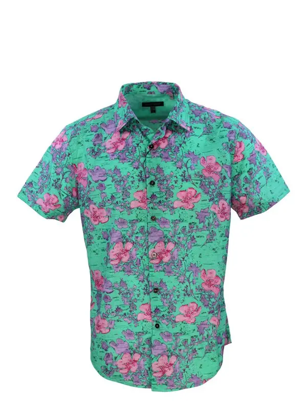 LORDS OF HARLECH Scott Oriental Hibiscus Jade - Green