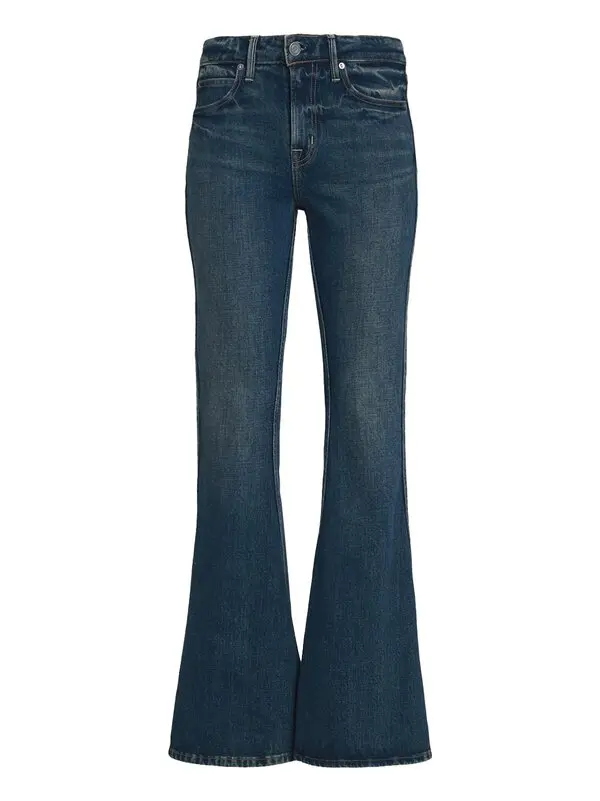NOEND Jenith Curves Cascade Flare Jeans - Blue