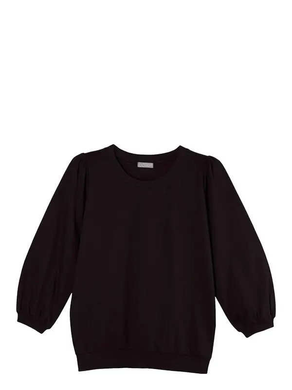 COVE Belle Puffed Sleeve Top - Black