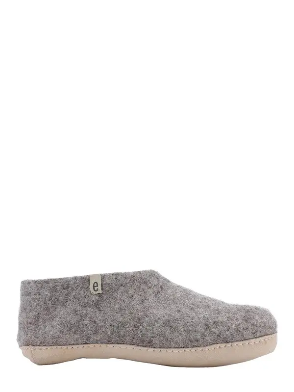 EGOS COPENHAGEN Classic Felted Wool Slippers - Grey