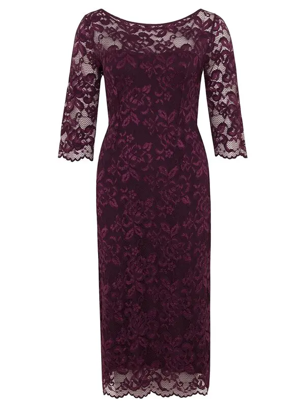 ALIE STREET LONDON Lila Lace Dress - Purple