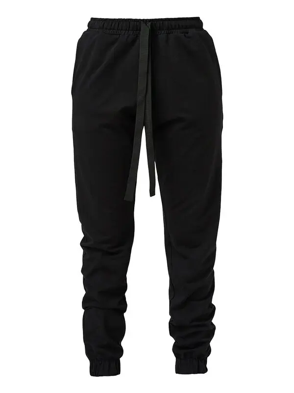 LIA ARAM Cotton Slim Joggers - Black
