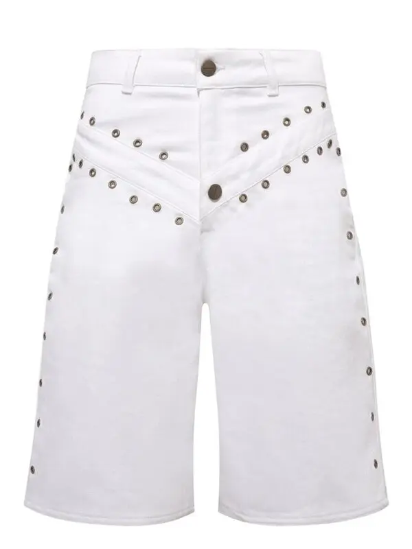 CÓTIER DENIM Luna Denim Shorts - White