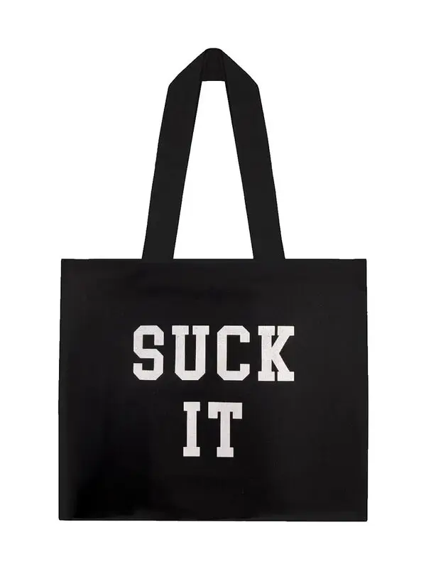 OTHER UK Suck It Printed Tote Bag - Black