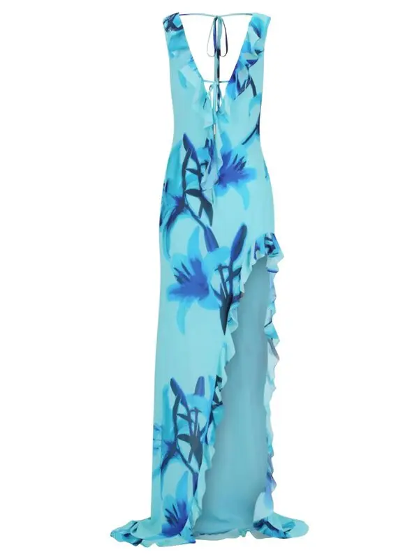 STUDIO LEXI Laguna Printed Maxi Dress - Blue