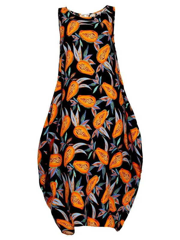 BIANCA POPP Semiballoon Viscose Dress - Black
