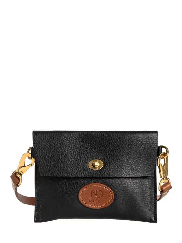 N'DAMUS LONDON Mini Hyde Leather Crossbody Bag - Black