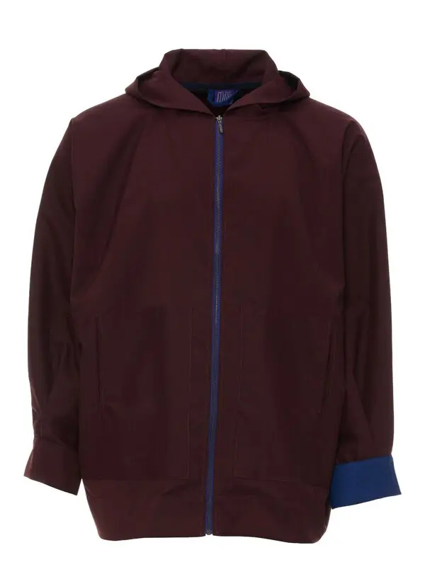 MOE Zip Hooded Jacket - Red