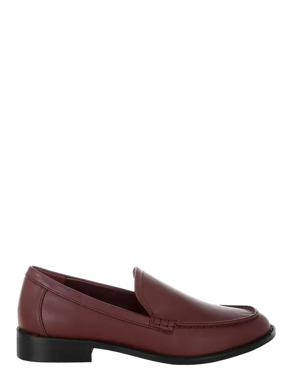 RAG & CO Ninto Low Heel Loafers - Red