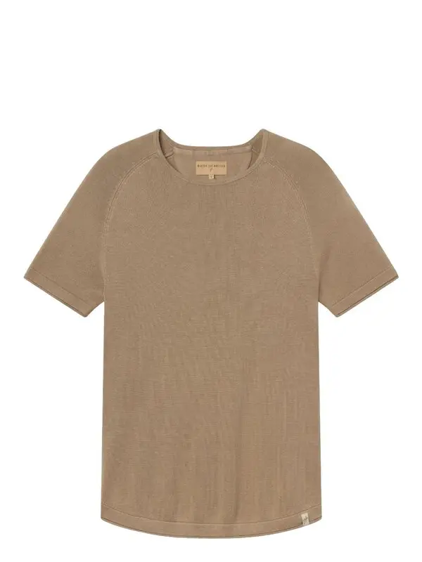 WESTON JON BOUCHER Ss Lightweight Slim Fit Sweater Taupe - Brown