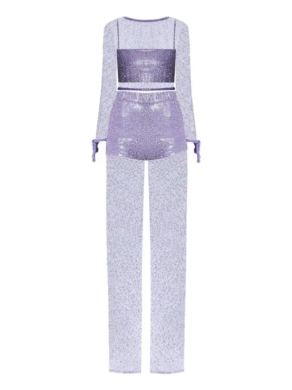 NUR KARAATA D Maris Pant & Top Set - Purple