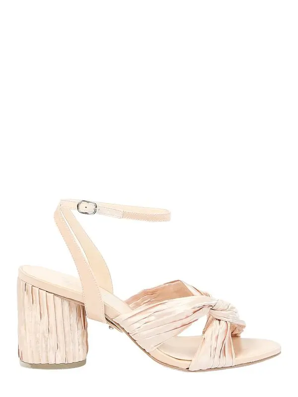 ALTERRE Satin Twist Sandal With Marilyn Strap - Brown