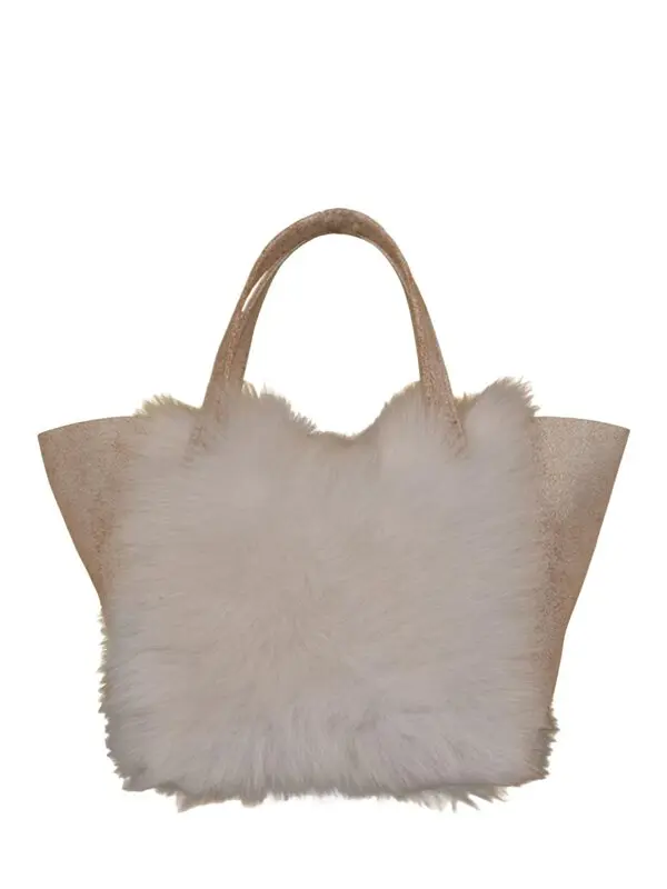 OWEN BARRY Sheepskin Toscana Grab Bag - White