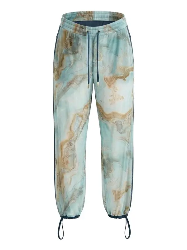 SEROTONE SWIM Mesh Drawcord Joggers - Blue