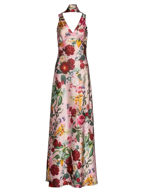 VASILIKI ATELIER Catalina Silky Gown - Pink