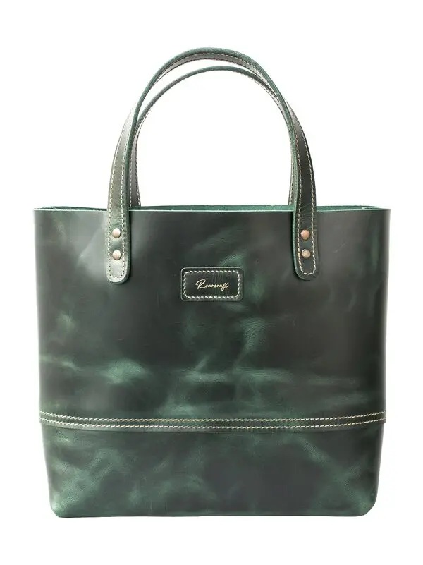 ROARCRAFT Leather Tote Bag - Green