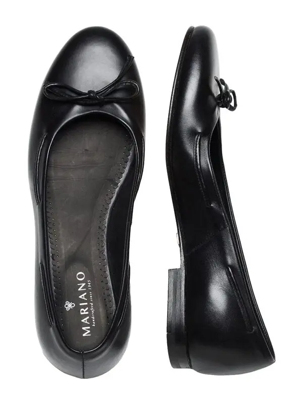 MARIANO SHOES Marinha Leather Ballerinas - Black