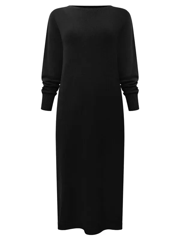 JAMES LAKELAND Knitted Midi Dress - Black
