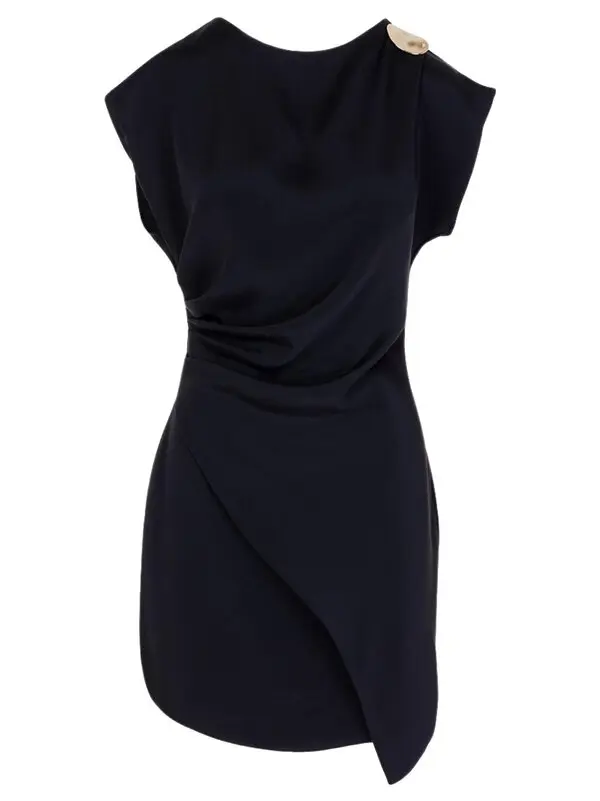 ETERNOIR Gilded Mini Dress - Black