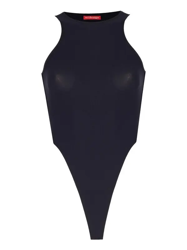 NO'DESIGN Back Cut-out Navy Bodysuit - Blue