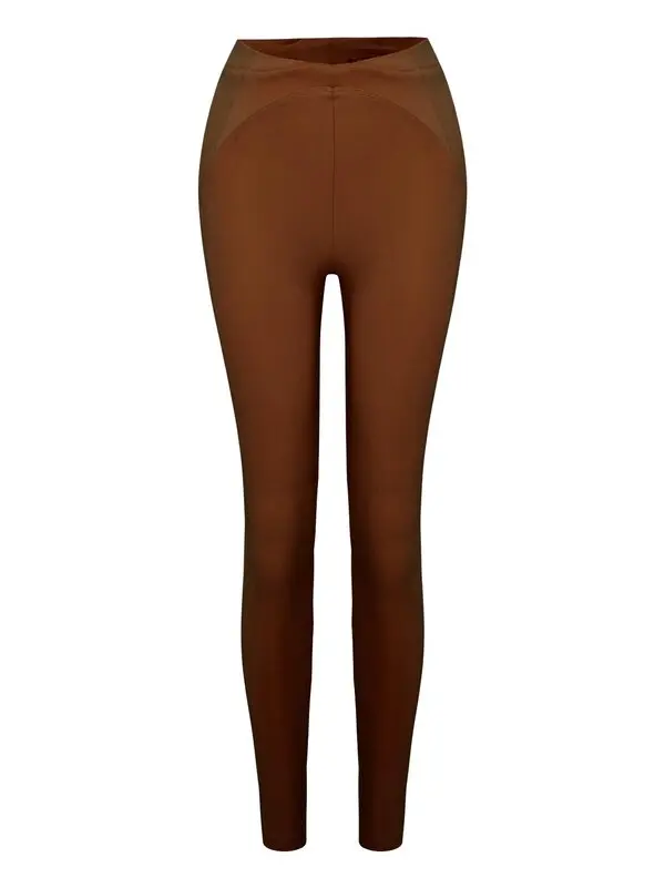 PCFG Legging With Stitch Detail - Brown