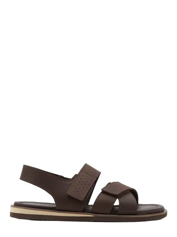 ILVI Emilio Crazy Horse Leather Sandal - Brown