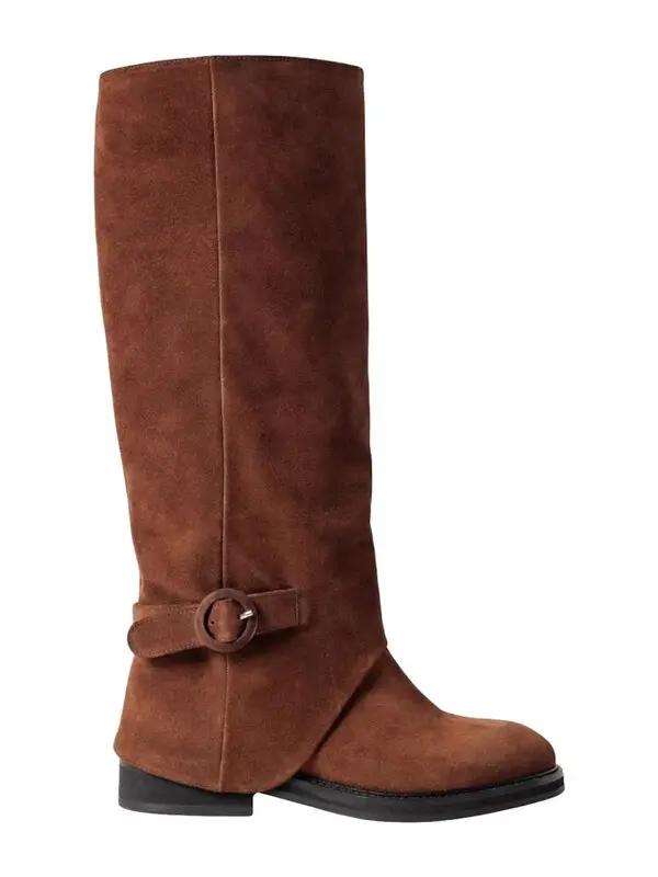 BLANKENS Michelle Suede Boots - Brown