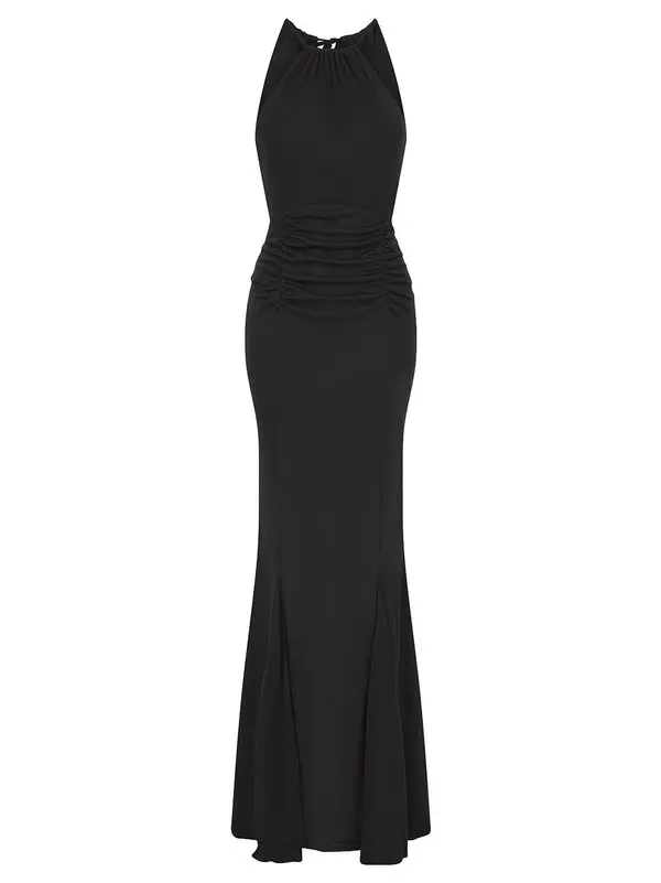 CELESTINE & MAE Plume Maxi Dress - Black