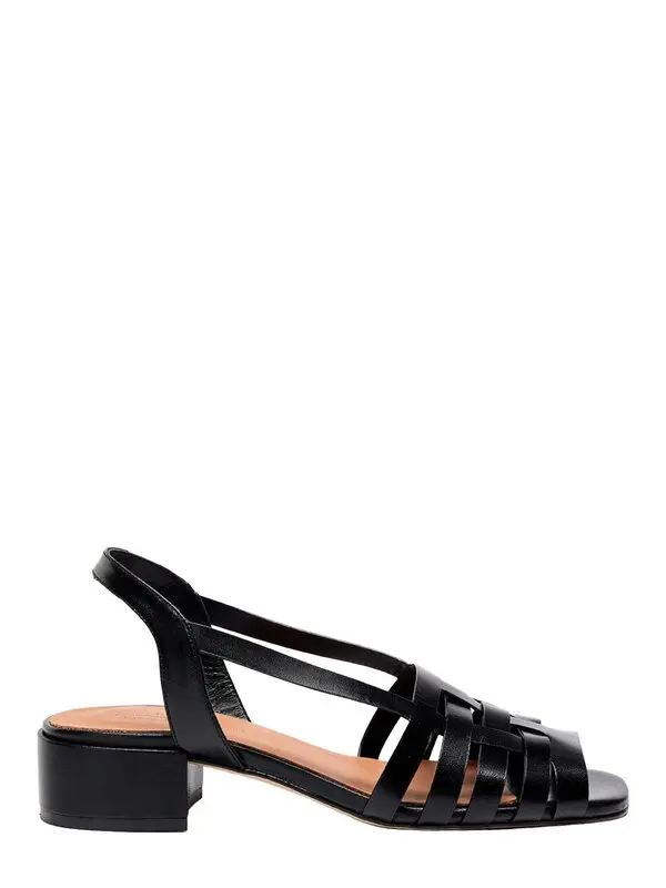 NAGUISA Slingback Sandals - Black