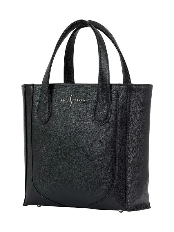 LUIS STEVEN Small Bucket Tote - Black