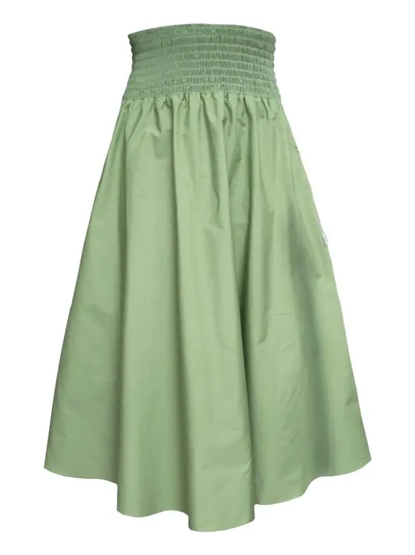 FROCK TALES Orchid Midi Skirt With Pockets - Green