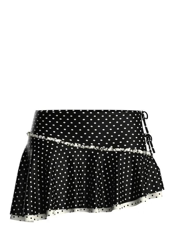 BLACKBOUGH SWIM Louise Ruffled Skort - Black