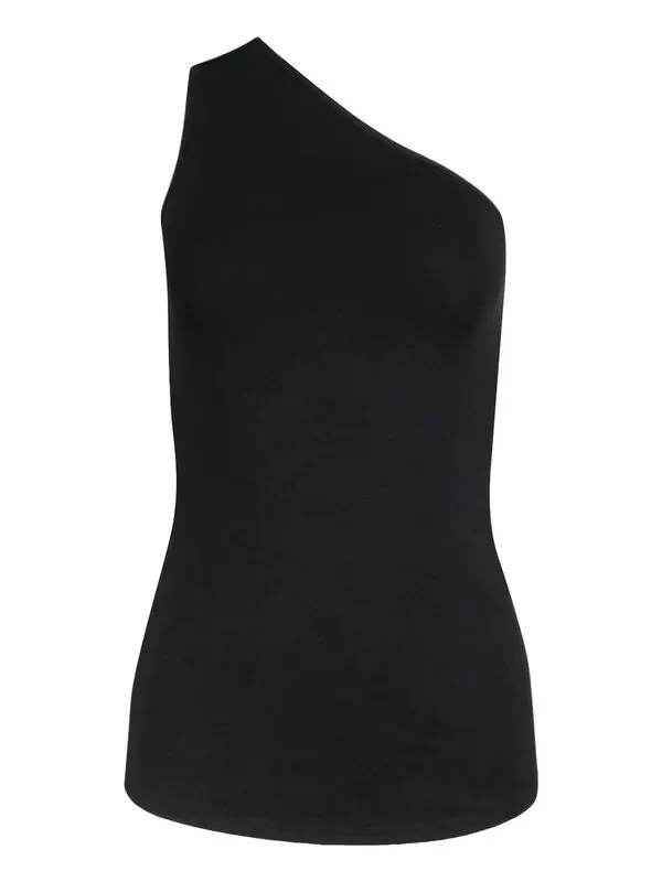 OFF>GRID Bondi Bamboo One Shoulder Top - Black