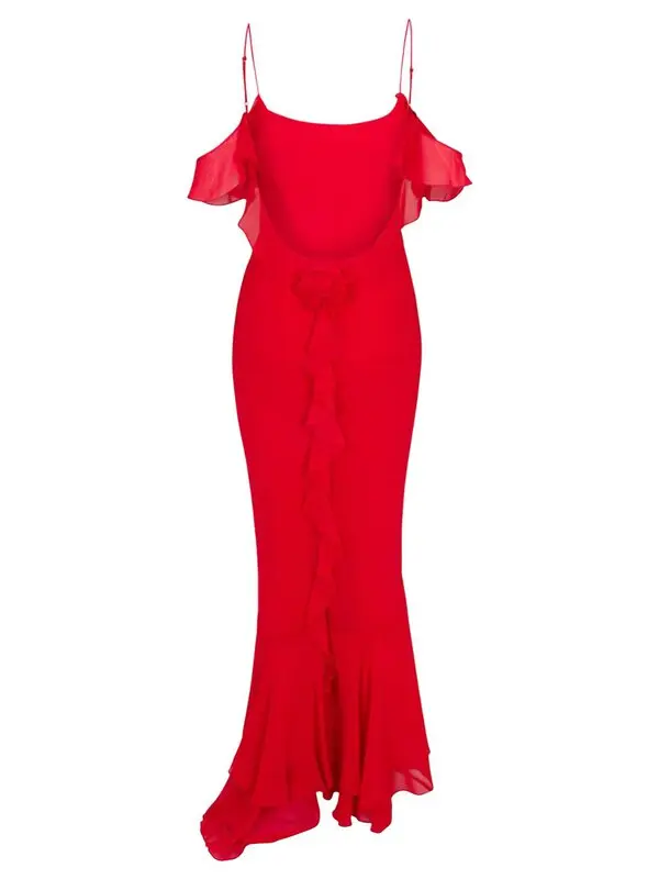 DELFI COLLECTIVE Lou Long Dress - Red