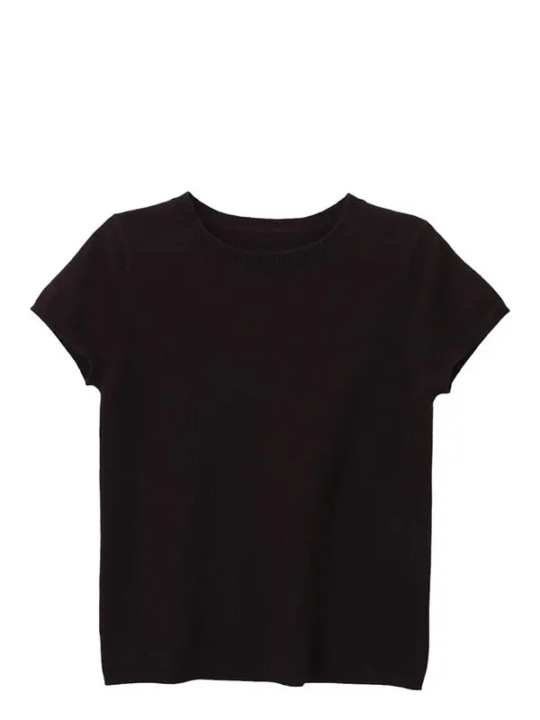 COVE Lillie Cashmere Tee - Black