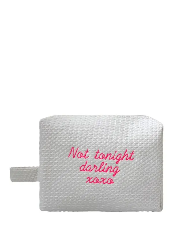 LILLY LOVES Waffle Travel Bag - White