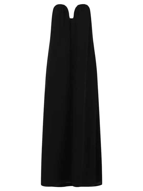 CAVANAGH BAKER Strapless Chiffon Corset Dress - Black