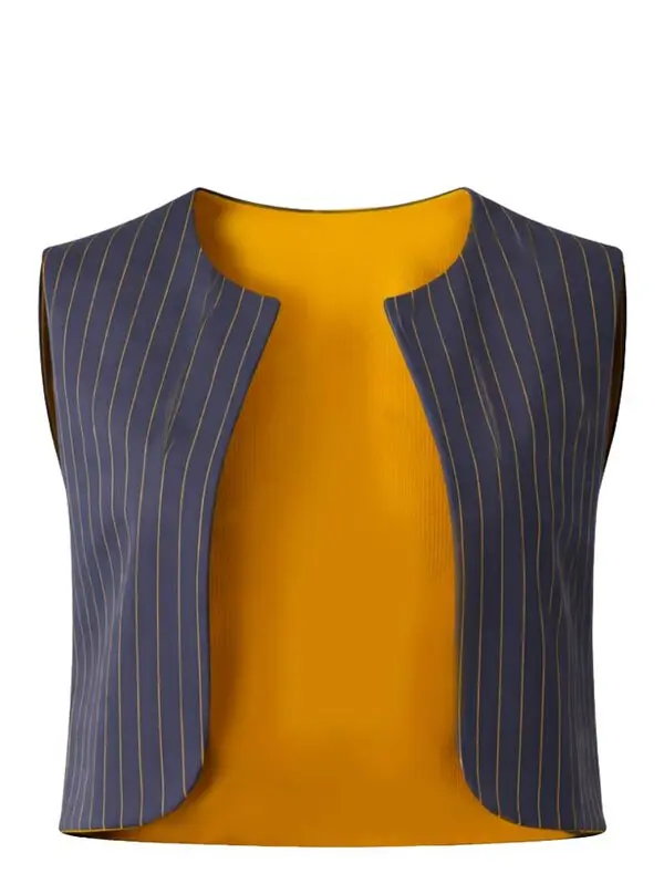 LUMINA ELIGMA Arabesque Vest Ensemble - Blue/yellow