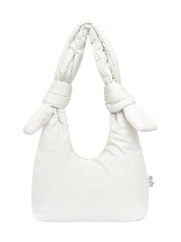 LEFRIK Biwa Puffy Mini Bag - White