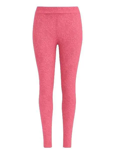 CONQUISTA Lace Leggings In Fuschia - Pink