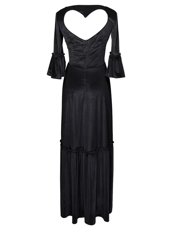 JENNAFER GRACE Velvet Sweetheart Dress - Black