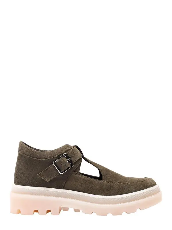 NAGUISA Lyra Chunky Buckled Shoes - Green