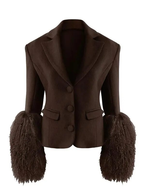OW Frances Wool Blazer - Brown