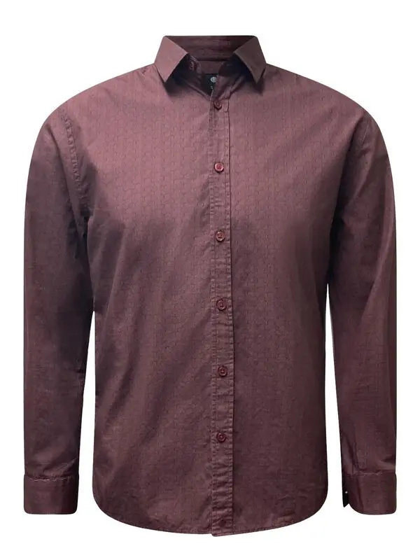 VUSTRA Maple Grove Print Button-down Shirt - White